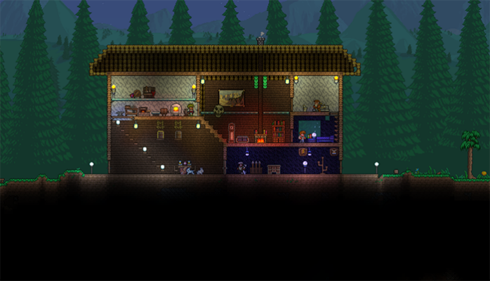 Скачать Карта Pre hardmode house для Террарии